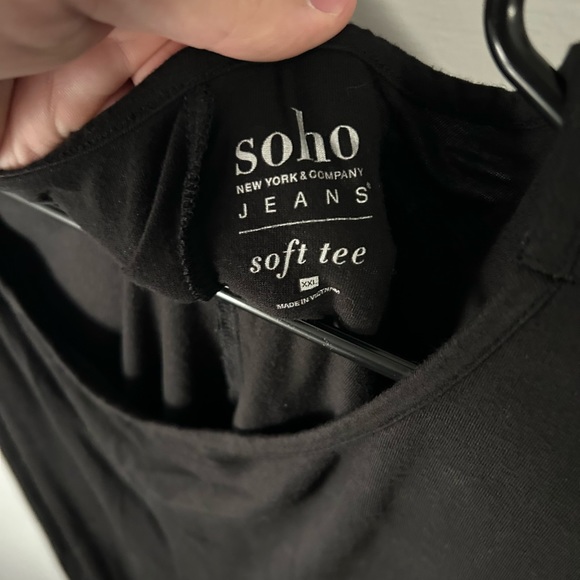 Soho | Tops | Soho Black Tshirt | Poshmark